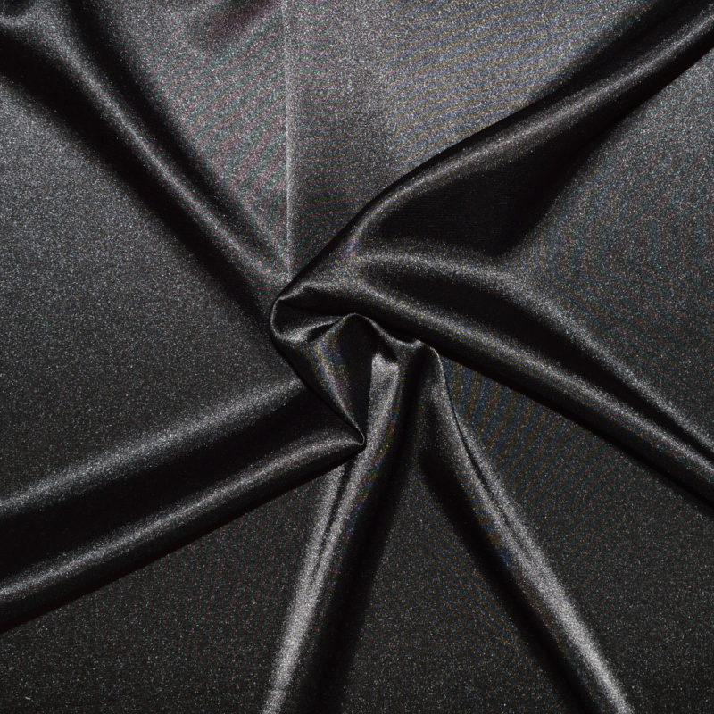 Tissu satin noir - designers-factory.com